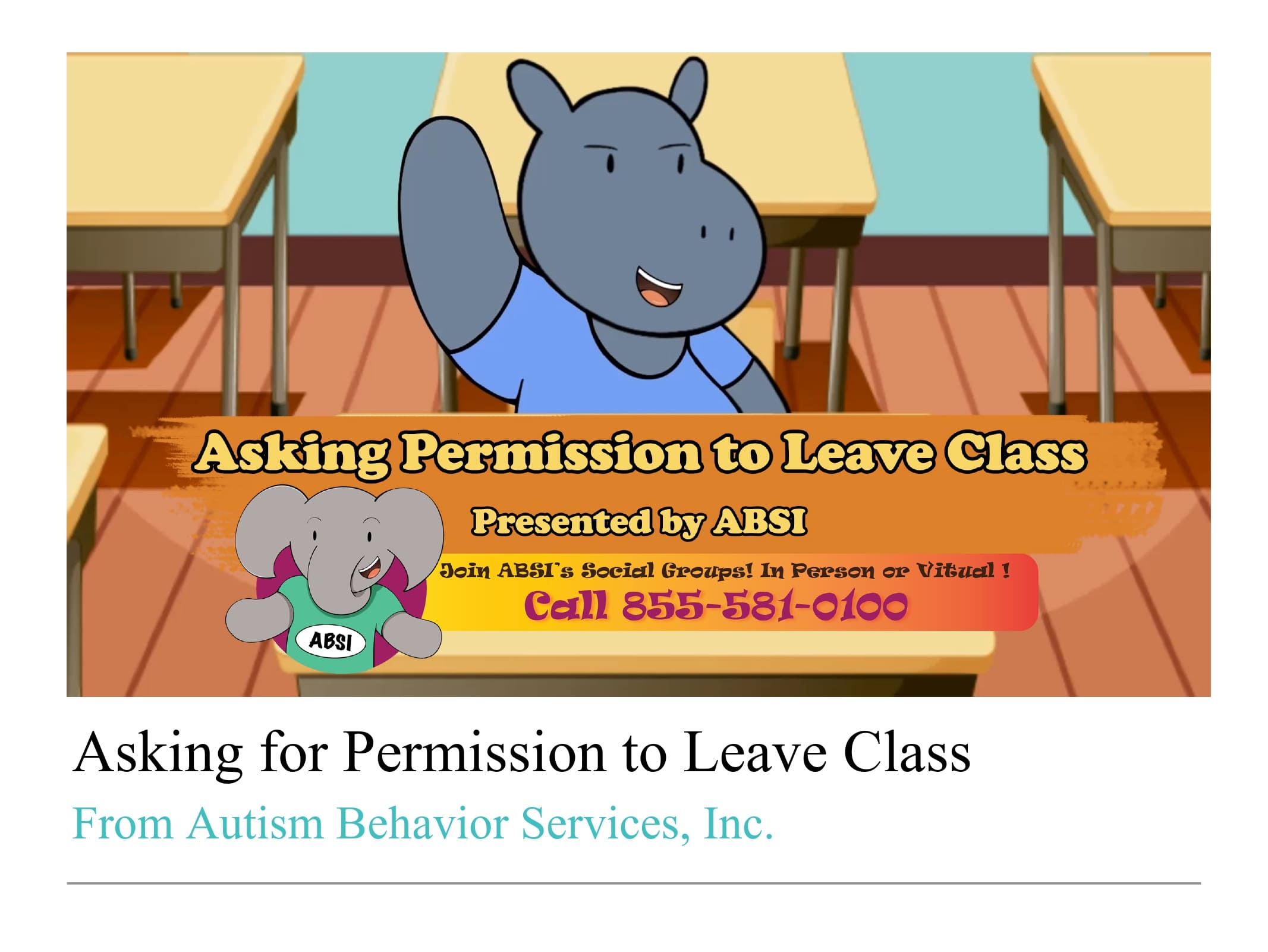 Free library of Social Stories for Autism | Autism Behavior Services, Inc.